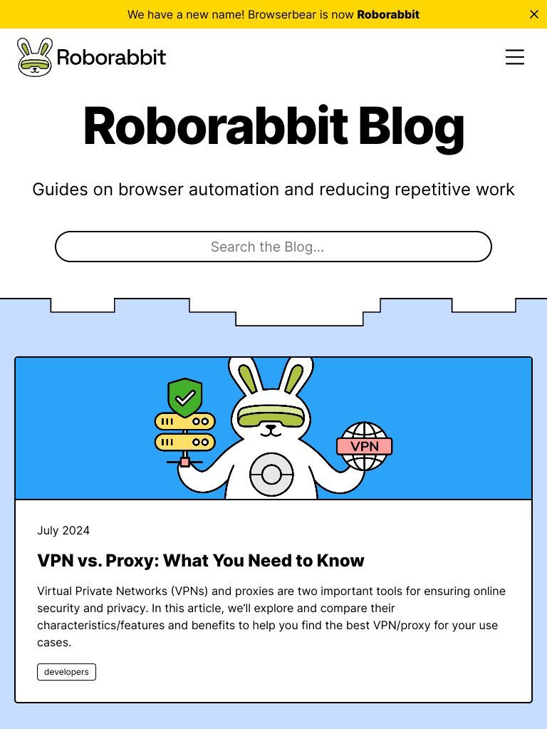 How to Automatically Take Website Screenshots on Different Devices using Serverless and Roborabbit
