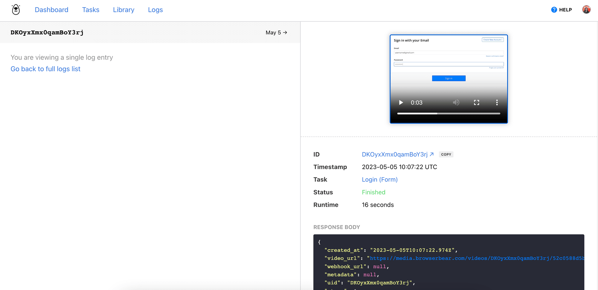 How to Automate Login with Browserbear
