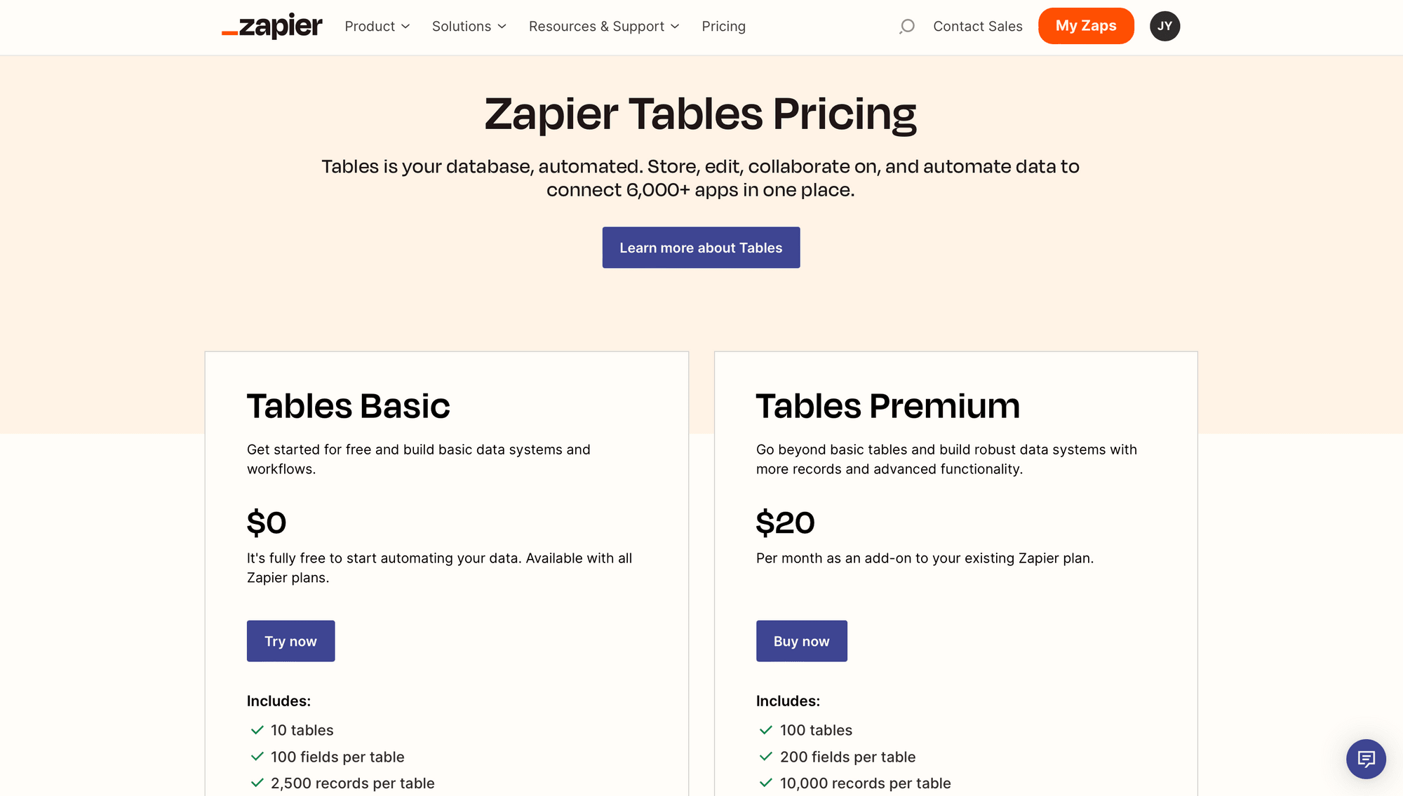 What to Know About Zapier’s New Tables Product