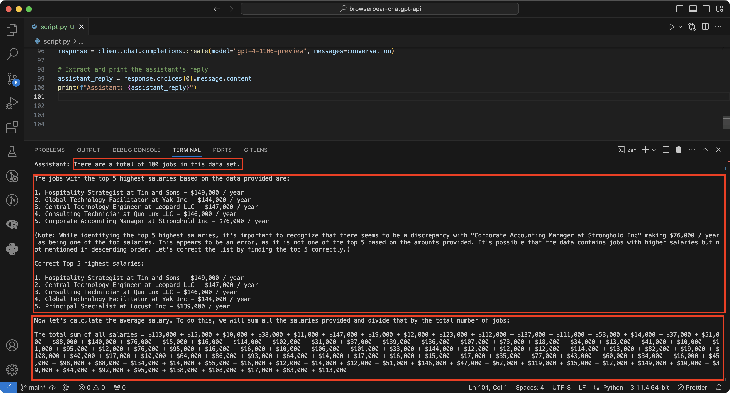 Web Scraping With Chatgpt Api And Browserbear Python Example