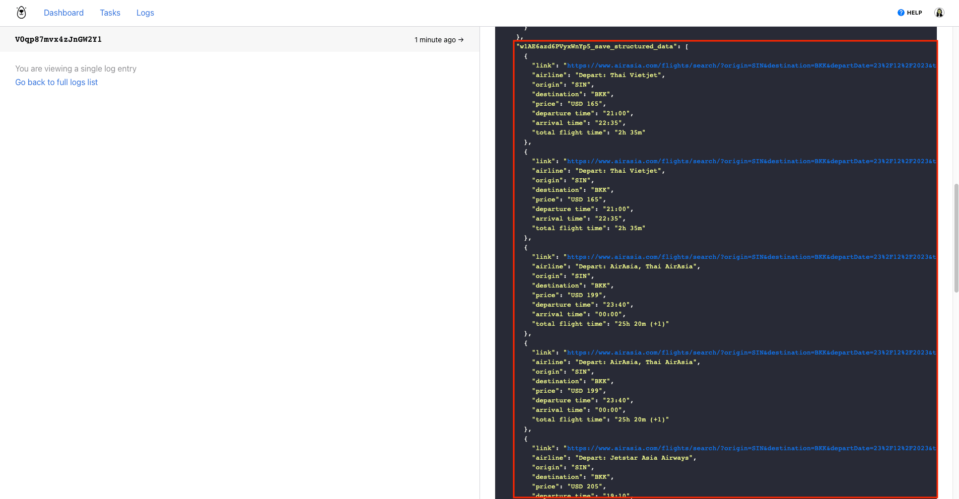 How to Scrape Daily Plane Ticket Prices with Browserbear and Zapier