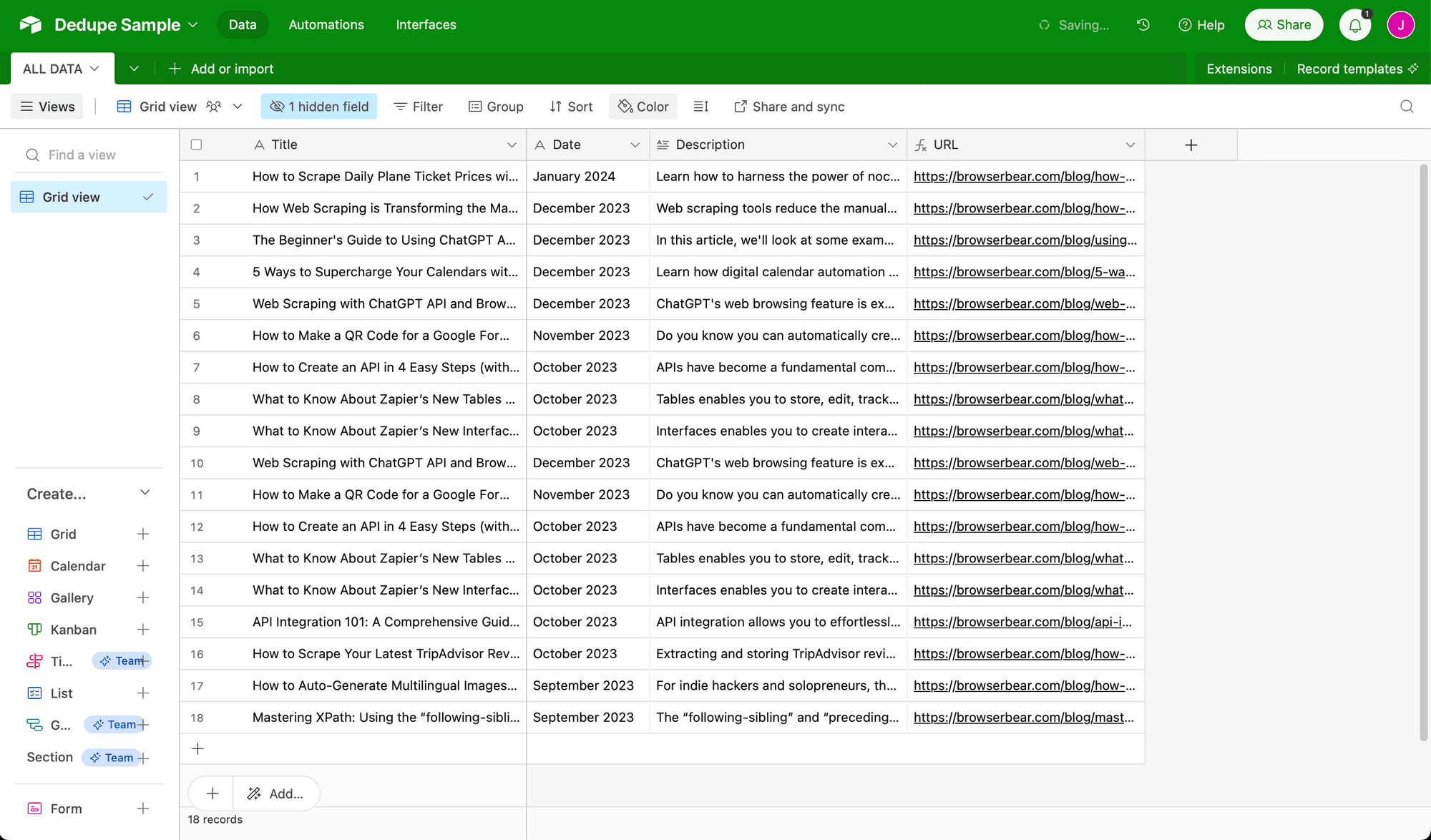 How To Automatically Delete Duplicate Records In Airtable Part 1