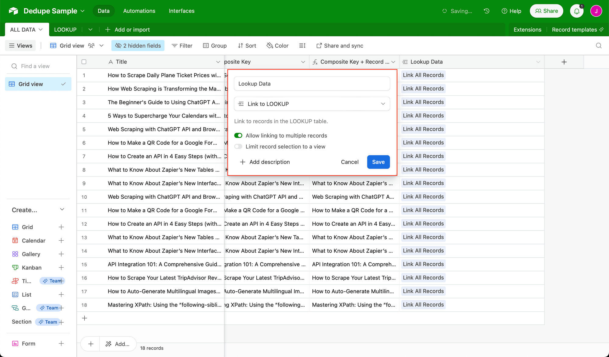 How To Automatically Delete Duplicate Records In Airtable Part 1 9987