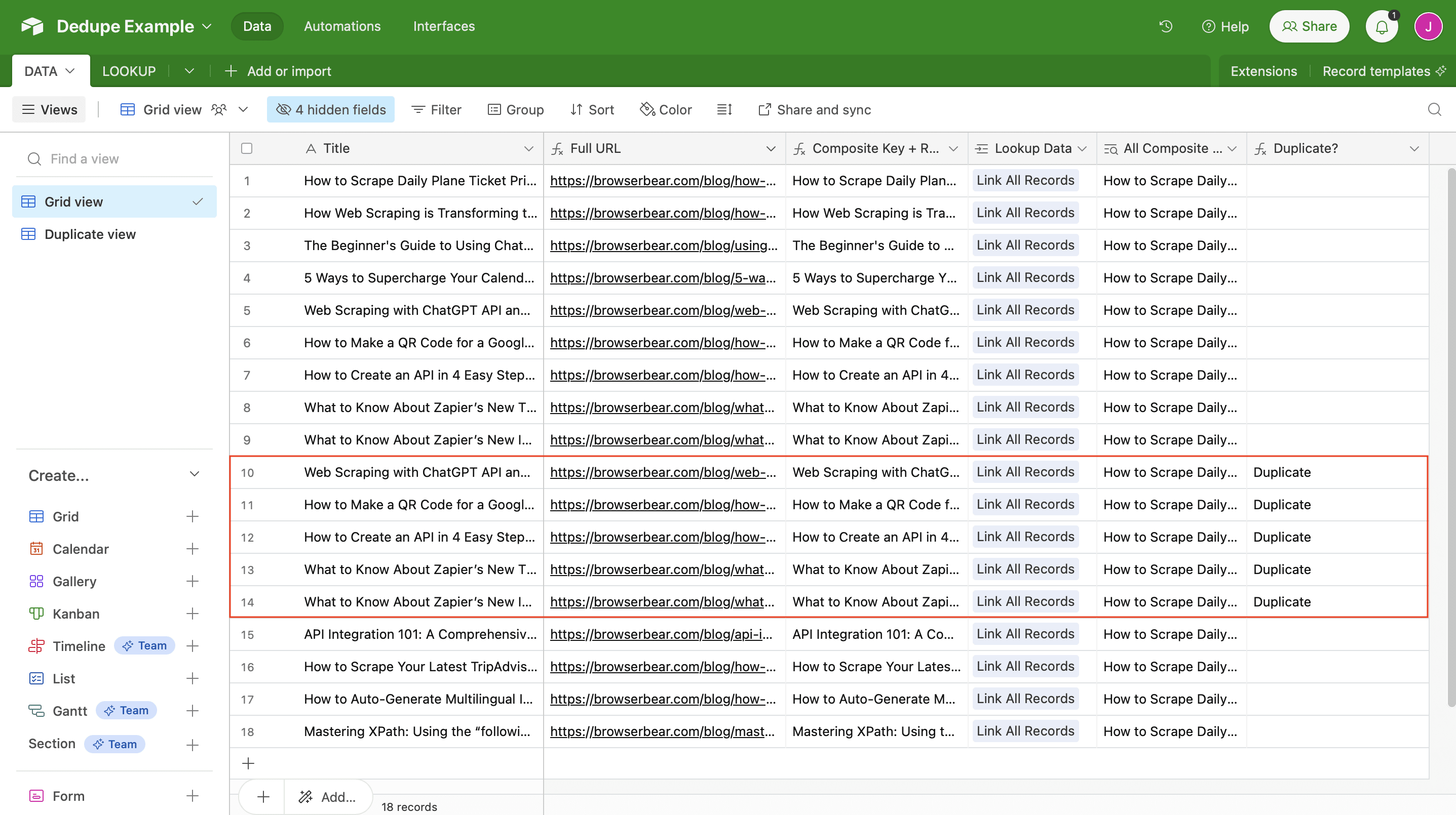 How To Automatically Delete Duplicate Records In Airtable Part 2