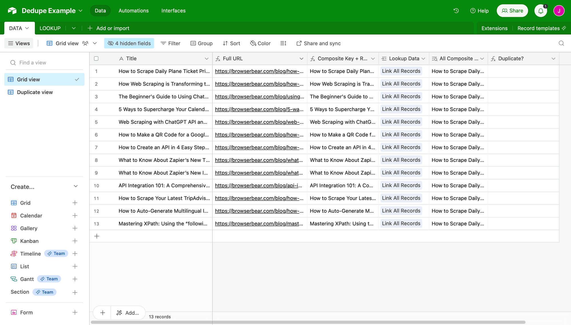 How To Automatically Delete Duplicate Records In Airtable Part 2 4794
