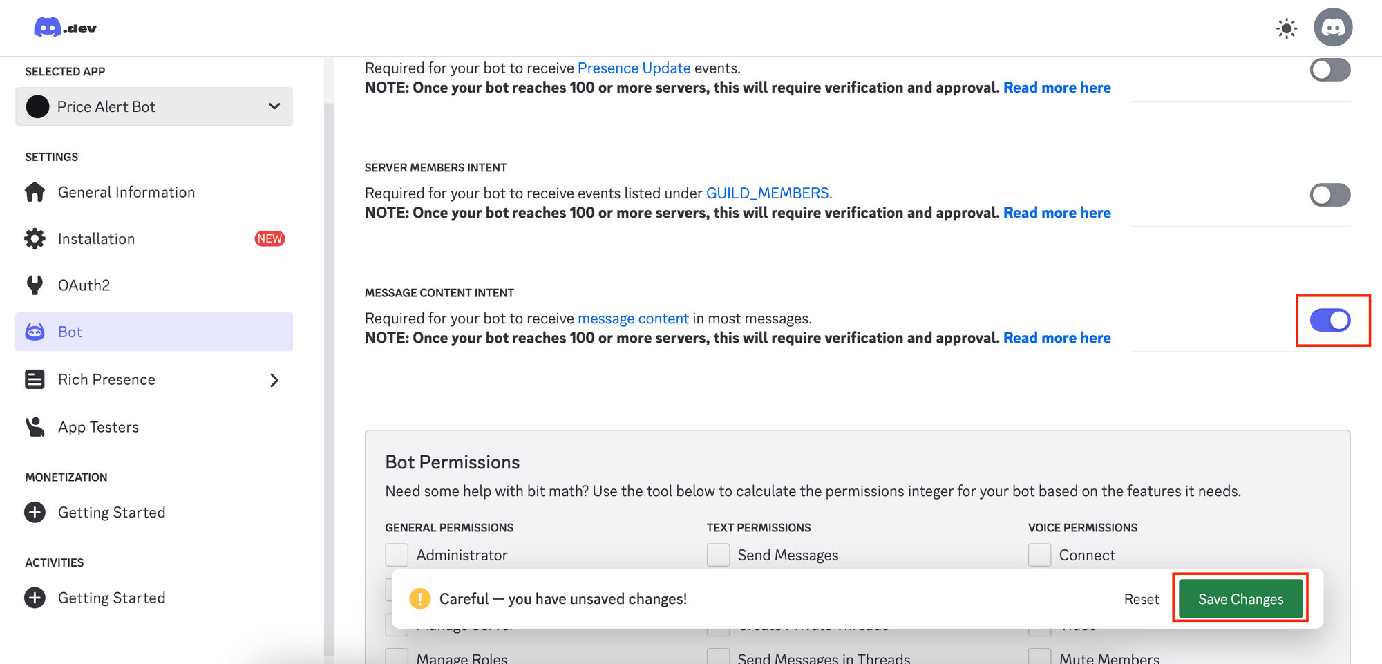 How to Make a Discord Bot to Send Price Change Alerts Automatically