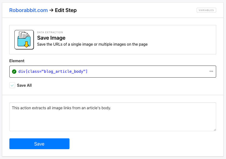 How to Automatically Save Images with Roborabbit